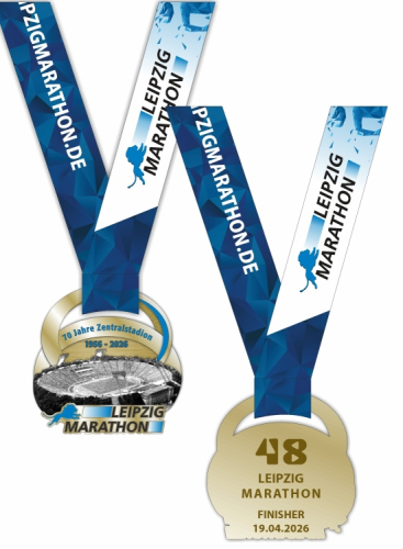 Finishermedaille 2026 - 70 Jahre Zentralstadion - Meldungen - Marathon